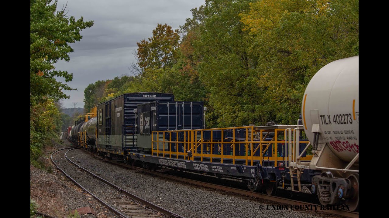 M409 with CSX Safety Train cars - YouTube
