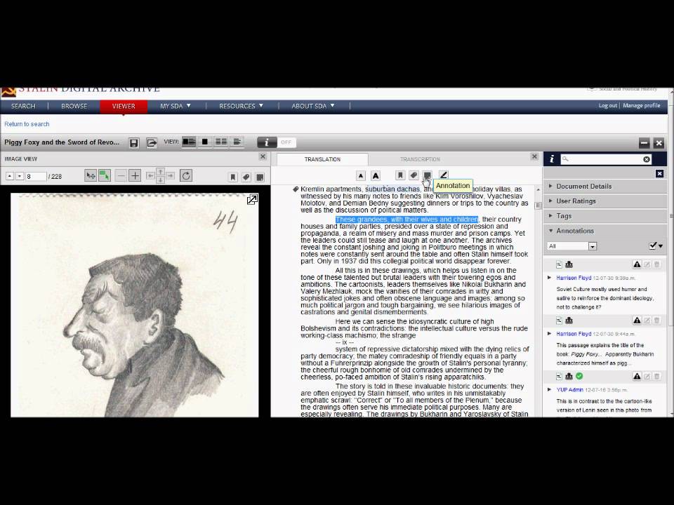 Stalin Digital Archive Beta Tutorial Video: Tags, Annotations, and ...