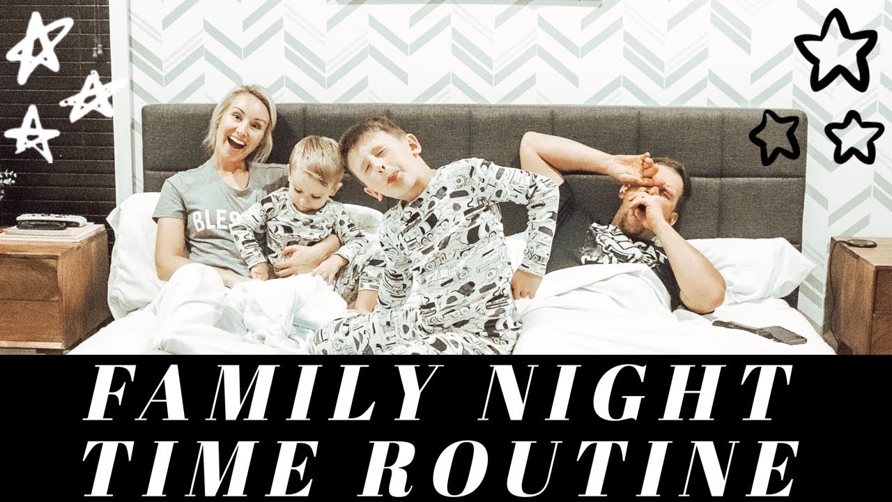 FAMILY NIGHT TIME ROUTINE 2019 | CLEAN WITH ME | FAMILY OF 4 - YouTube