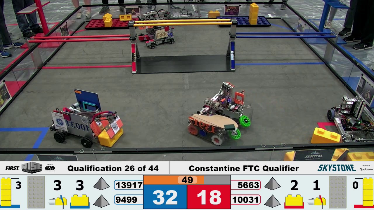 FTC SkyStone Team #13917 Constantine Qualifier 26 - YouTube