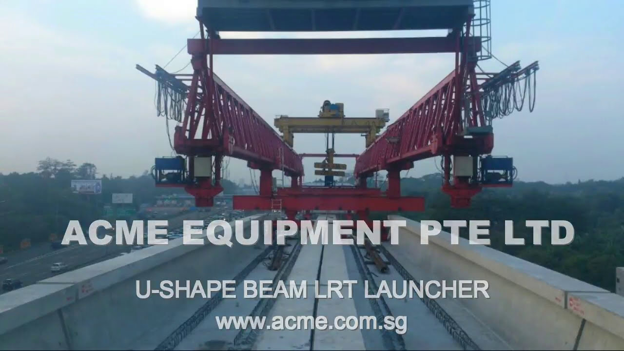 Beam Launcher Acme Equipment Launching Girder (LG) - YouTube