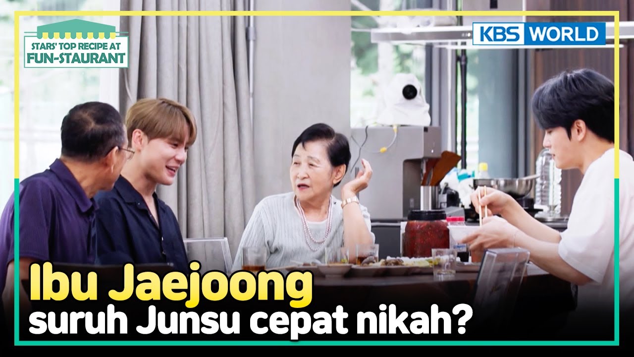 [IND/ENG] Junsu disambut orang tua Jaejoong seperti anak sendiri | Fun-Staurant | KBS WORLD ...