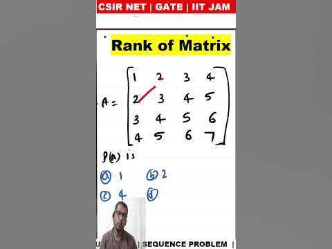 #12 Rank of matrix | short Trick to find rank of matrix | Rank of ...