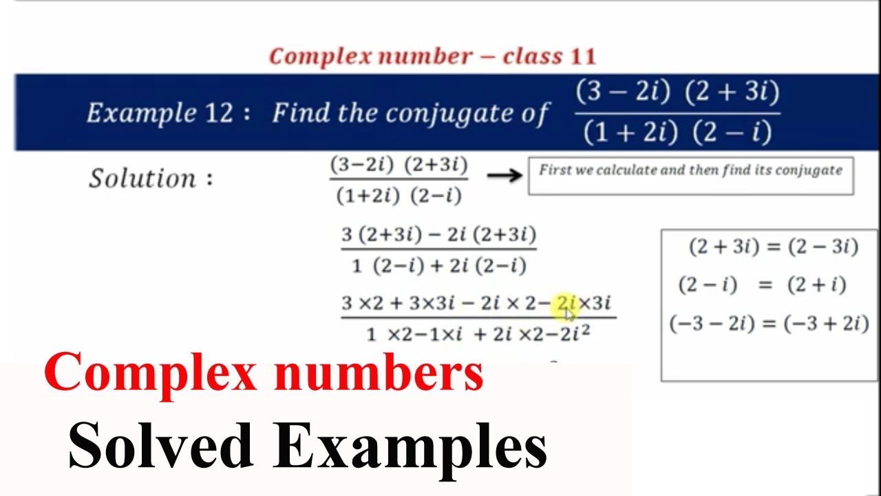 Complex Numbers Examples