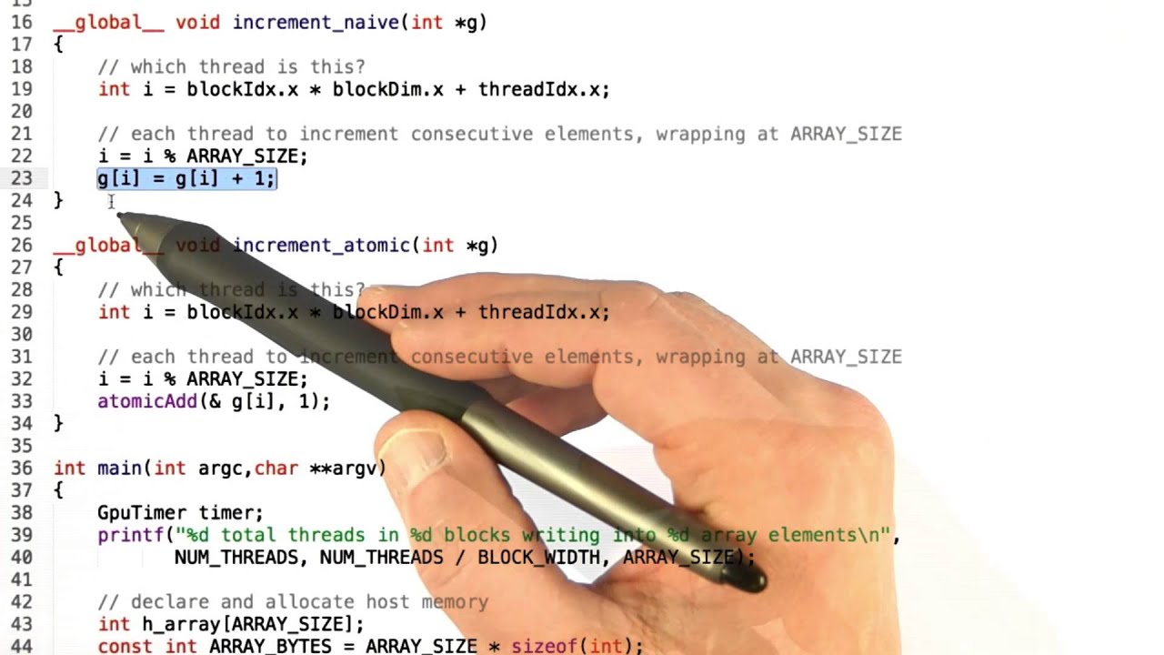 cs344 unit2 32 l atomic memory operations - YouTube