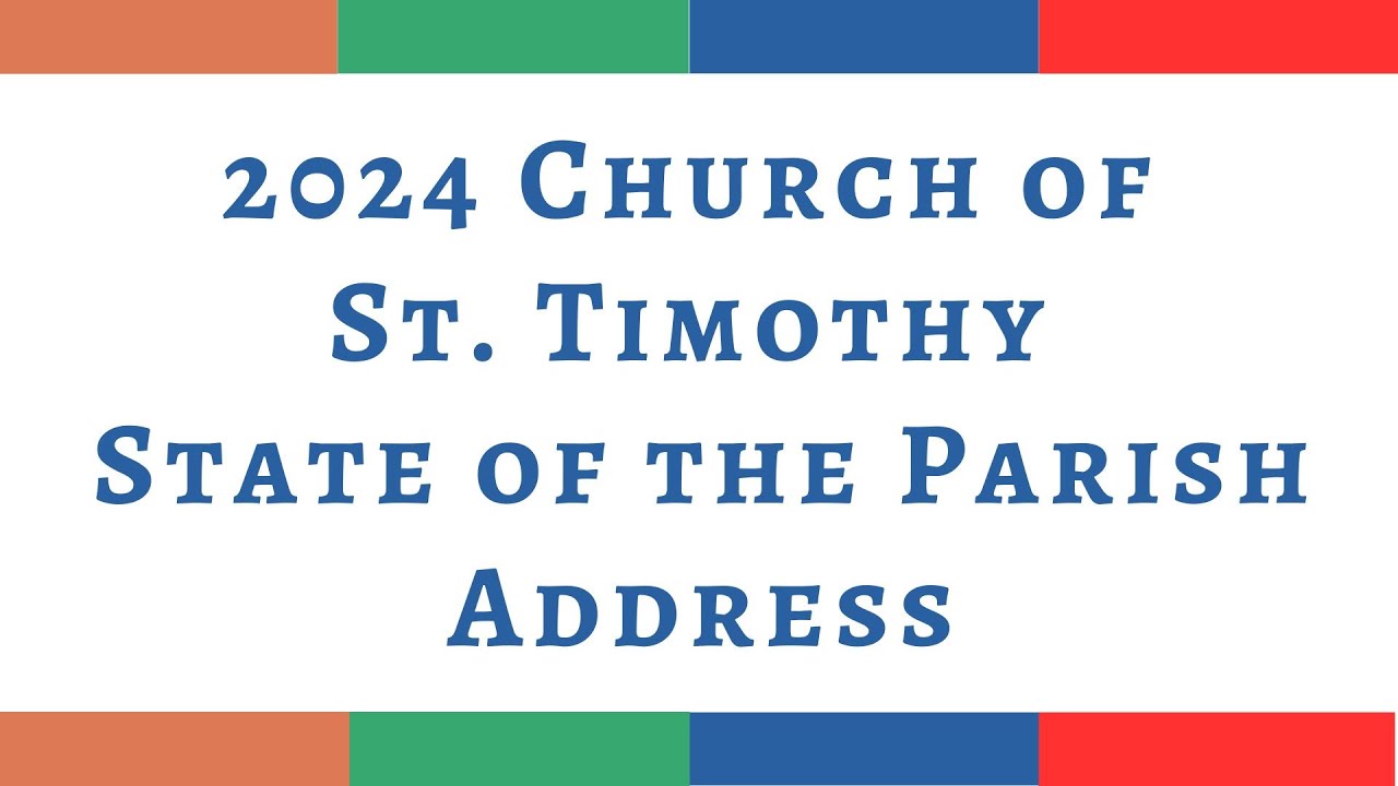2024 State of the Parish Address - YouTube