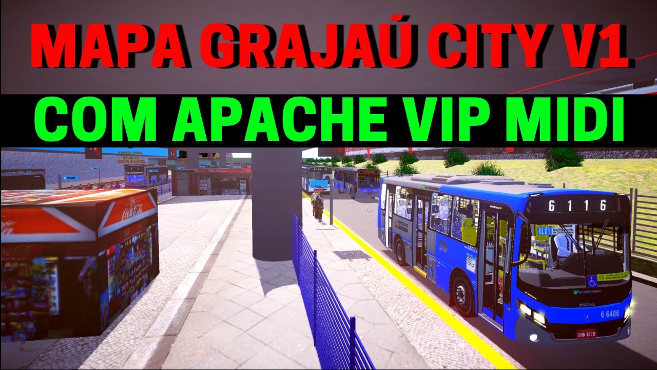 🔴Mapa Grajaú Linha 6116 Sentido Term Grajaú | Gameplay Proton Bus ...