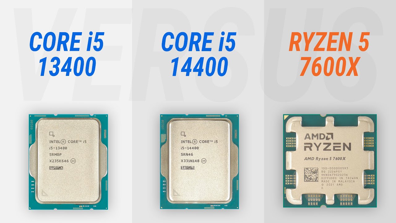 Core i5-14400 vs Core i5-13400 vs Ryzen 5 7600X w/ RTX 4090: Test in 7 ...