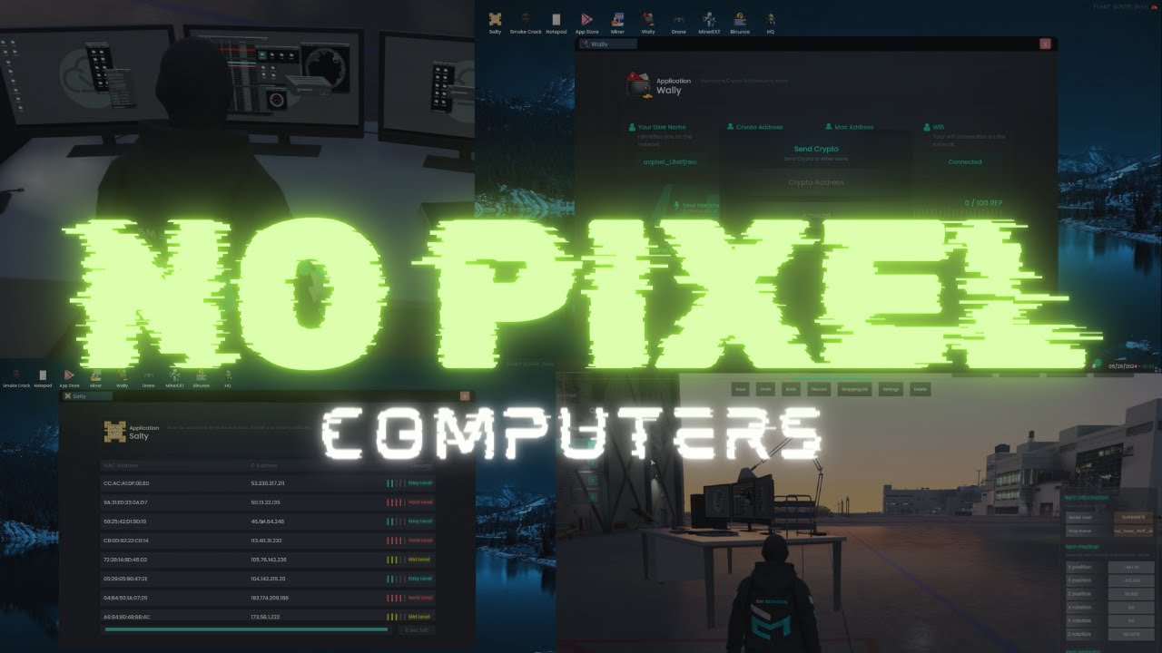 FiveM No Pixel 4.0 Inspired Computer Hacking [QBcore/ESX] - YouTube