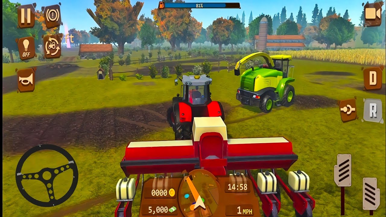 Realistic Farming Tractor Village Simulator ! Farm Sim EVO Game ...
