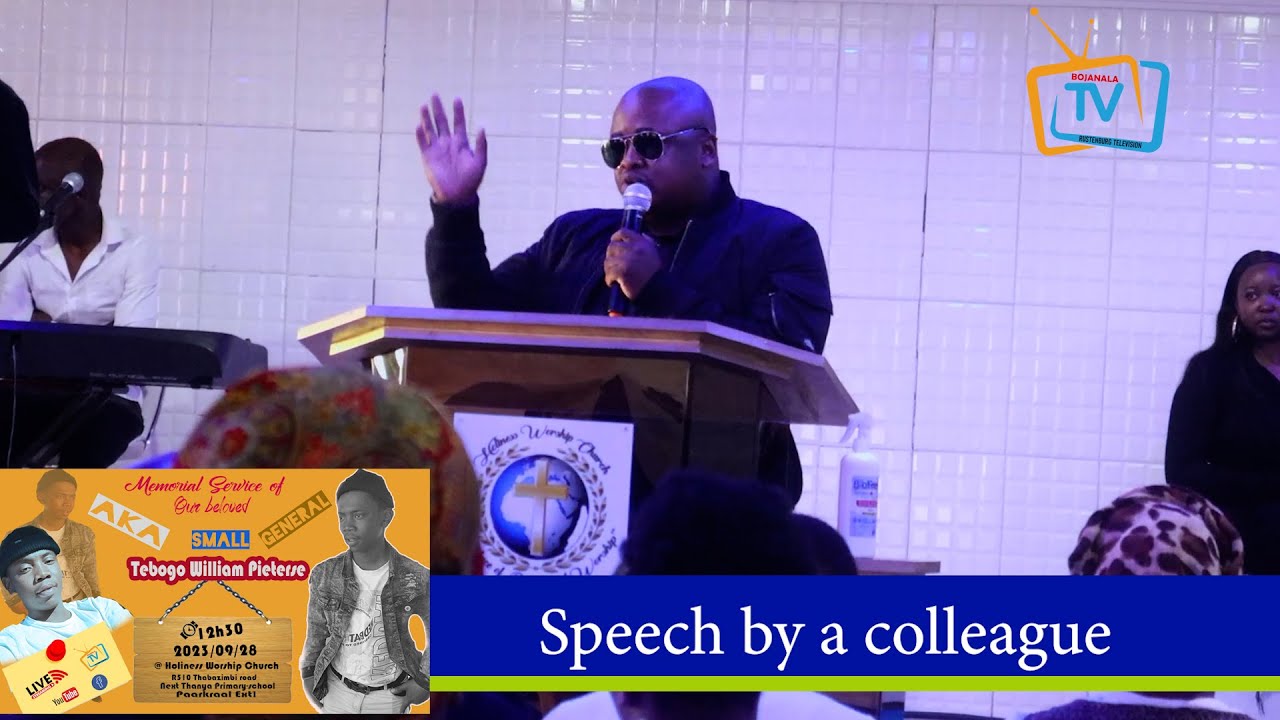 Memorial Service Tebogo William Peterse (Small AKA General) - YouTube