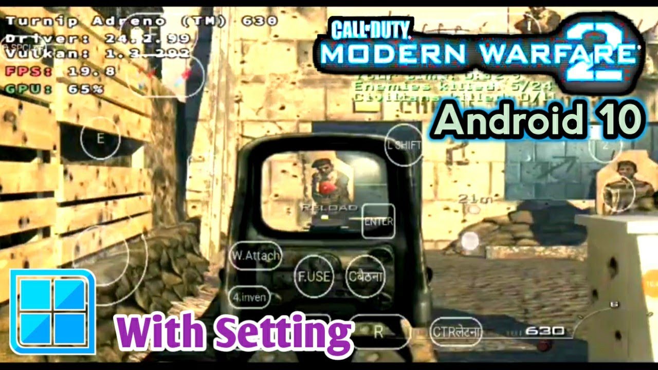 Call Of Duty MW2 (2010) //(Gameplay+Settings) // SD 845 #pocoF1 👉 ...