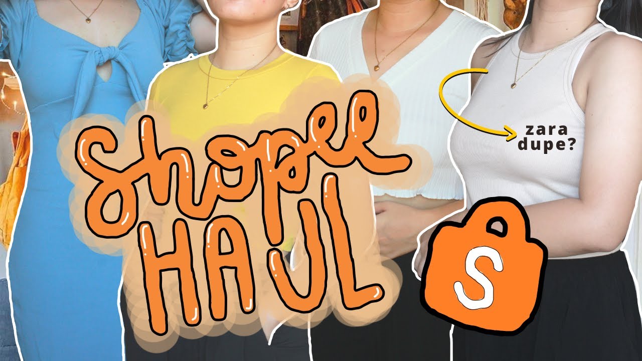 Shopee and Lazada Try-on Clothing Haul 2020 (Basic and Trendy Clothes ...