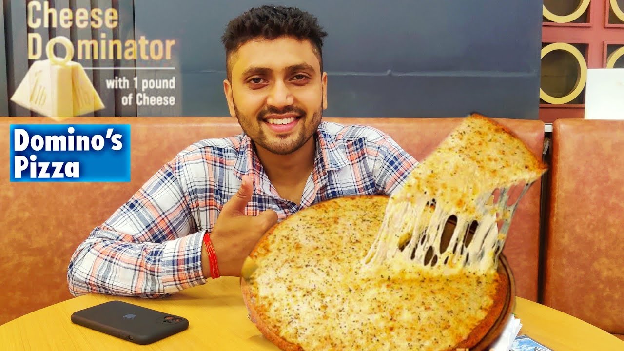 Domino's The Cheese Dominator Pizza 🍕 1 Pound Cheese 🧀 - Anshu Yadav ...