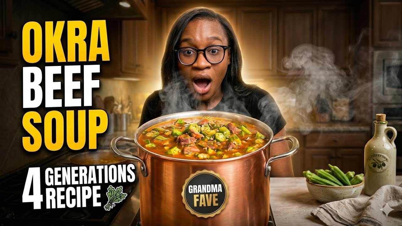 COOKING WITH SILVIA HOMEMADE OKRA BEEF SOUP - YouTube