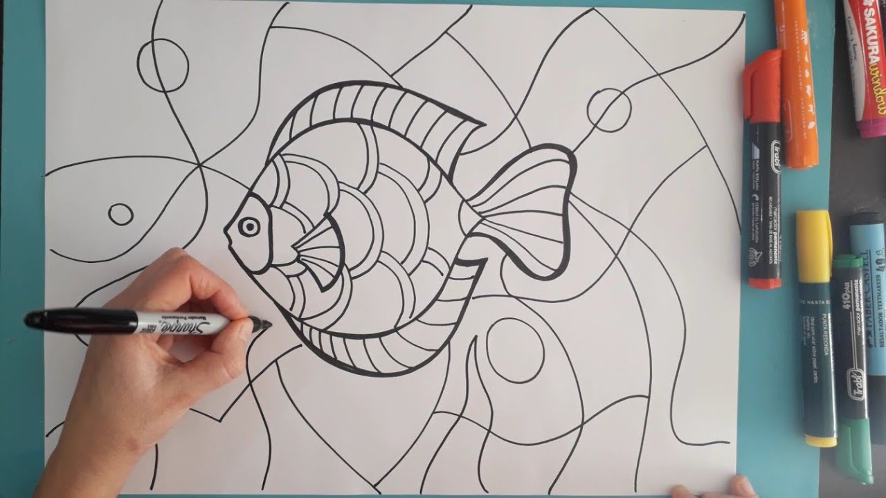 Los elementos del lenguaje visual: el plano (dibujando peces) - YouTube