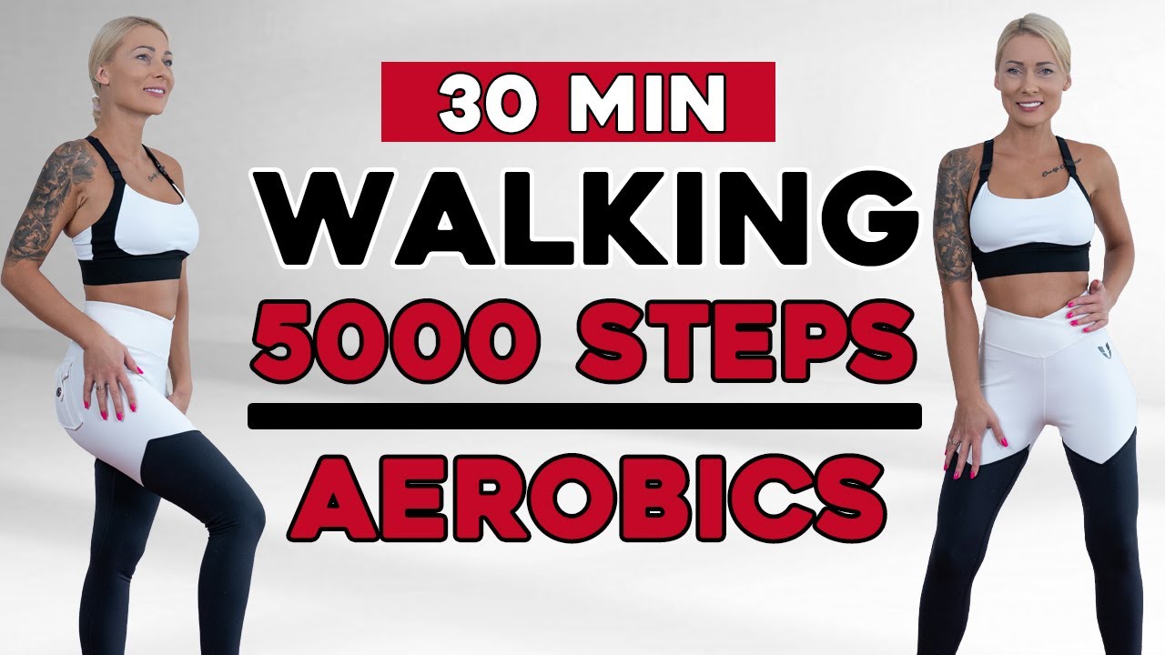 5000 STEPS WALKING WORKOUT AT HOME | Fat Burning Standing Aerobics ...