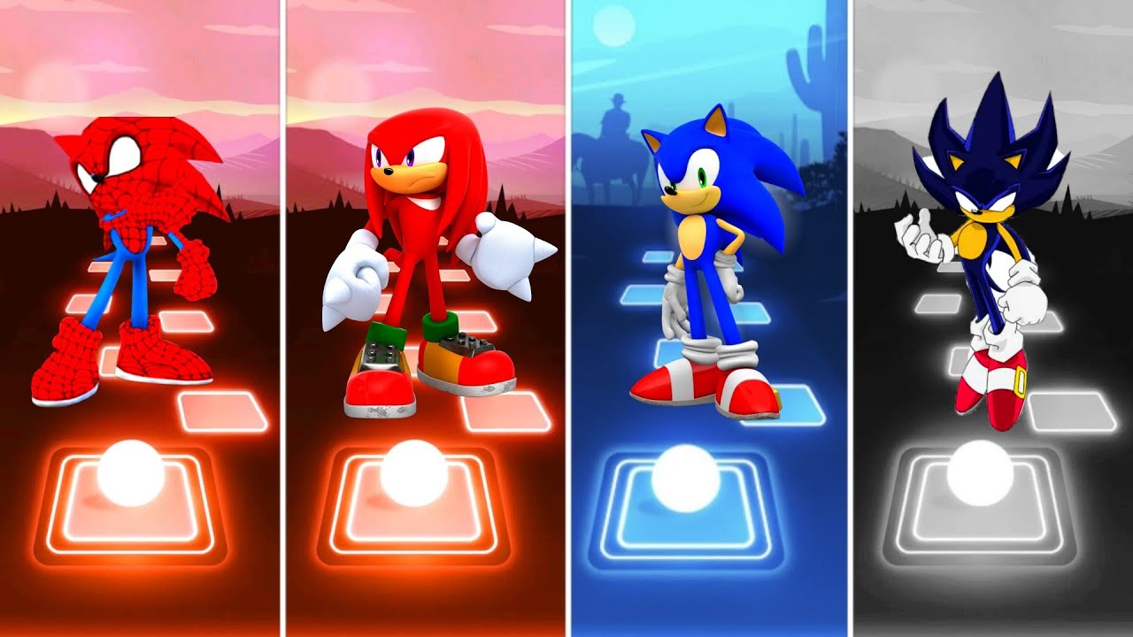Spider Man Sonic 🆚 Knuckles Sonic 🆚 Sonic The Hedgehog 🆚 Dark Sonic ...