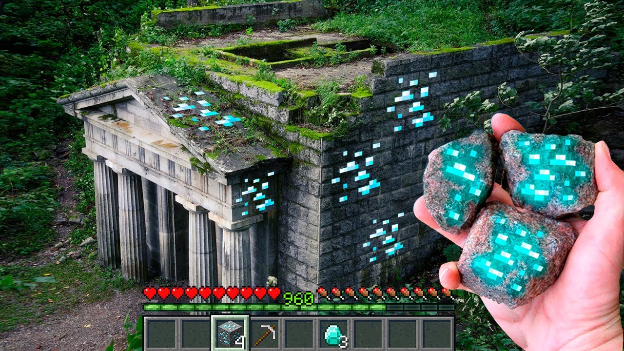 Minecraft in Real Life POV DIAMOND VILLAGER TEMPLE Realistic Minecraft ...