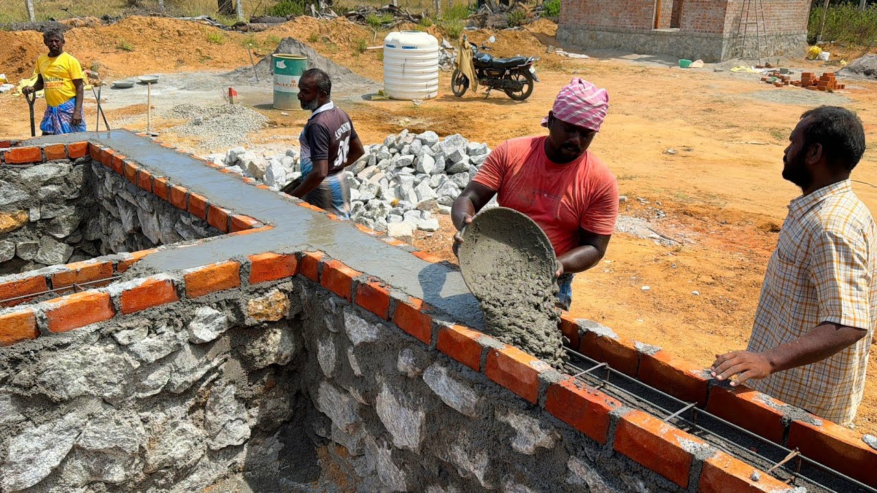 Construction Techniques of Basement_Reinforcement Belt Concrete Made by ...