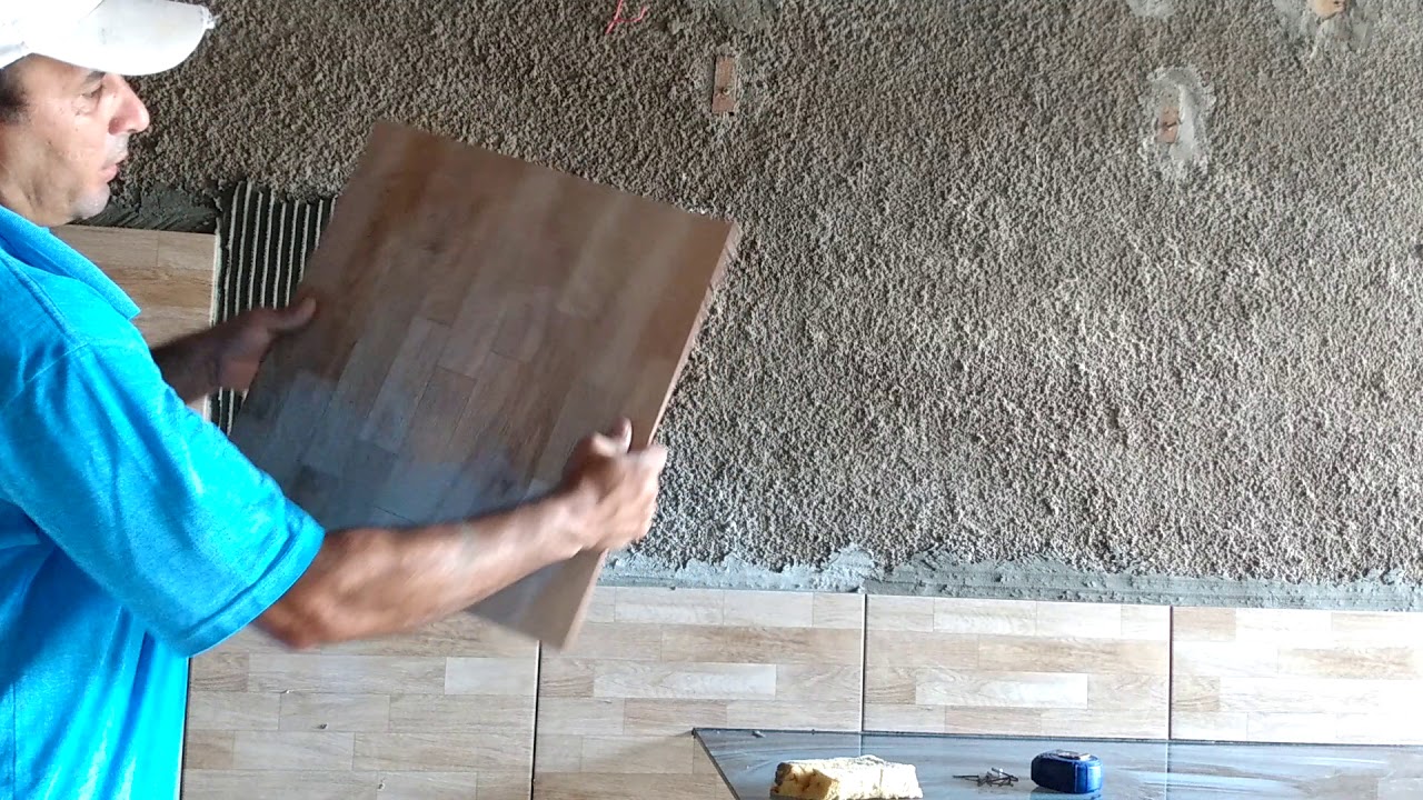 Revestimento cerâmico em parede chapisco - YouTube