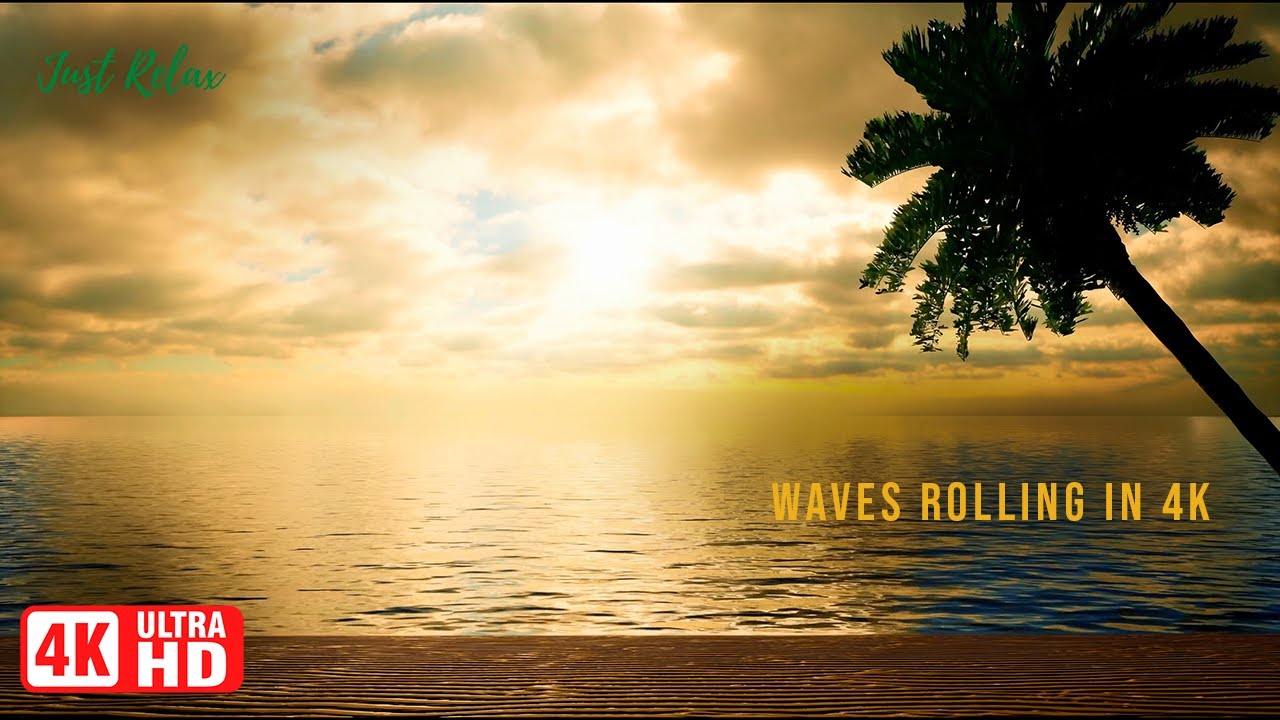 Relaxation by the Water | 4K | Beach Ambience - YouTube
