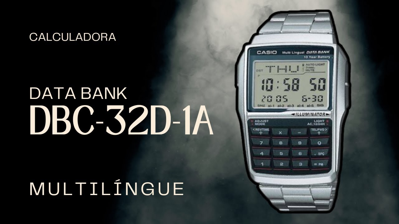 🔍Descubra o Fascinante Casio Data Bank DBC-32D-1A!🕰️ - YouTube