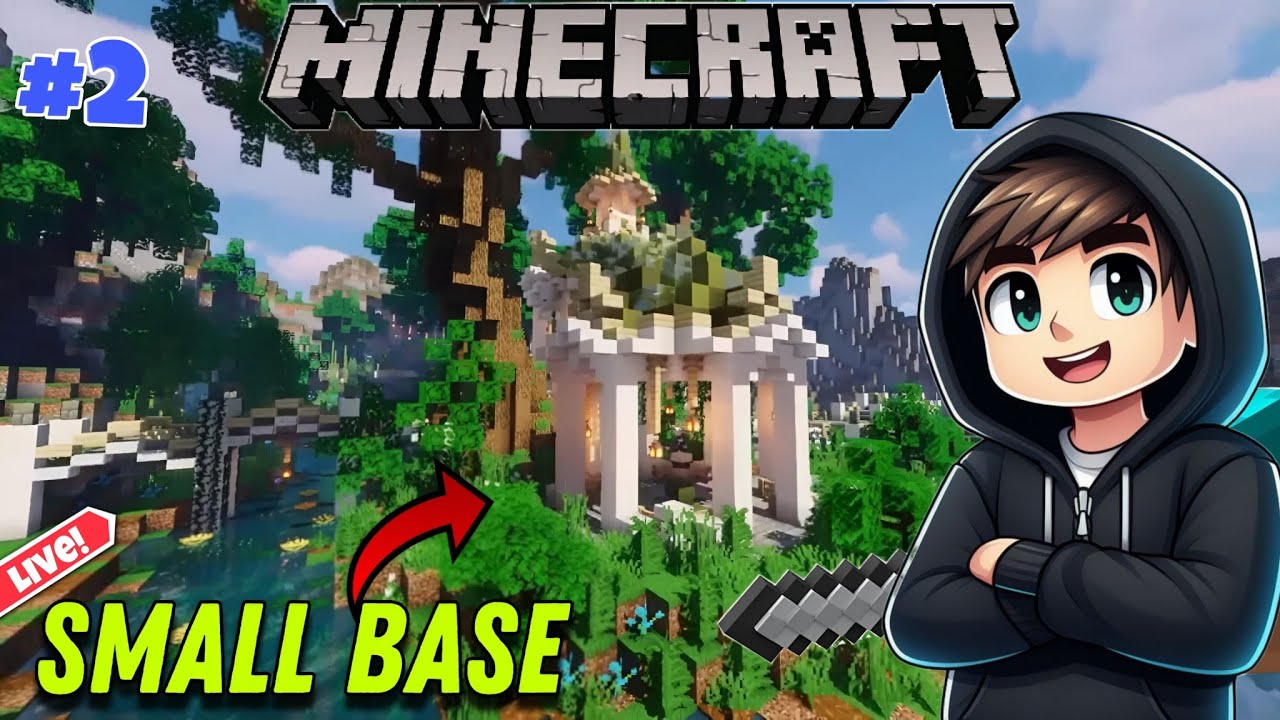 Making base in in Thunder smp part 2 🔴live | public smp server for ...