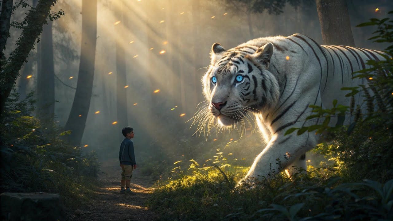 🌿 The Whispering Forest and the Last White Tiger – A Beautiful ...