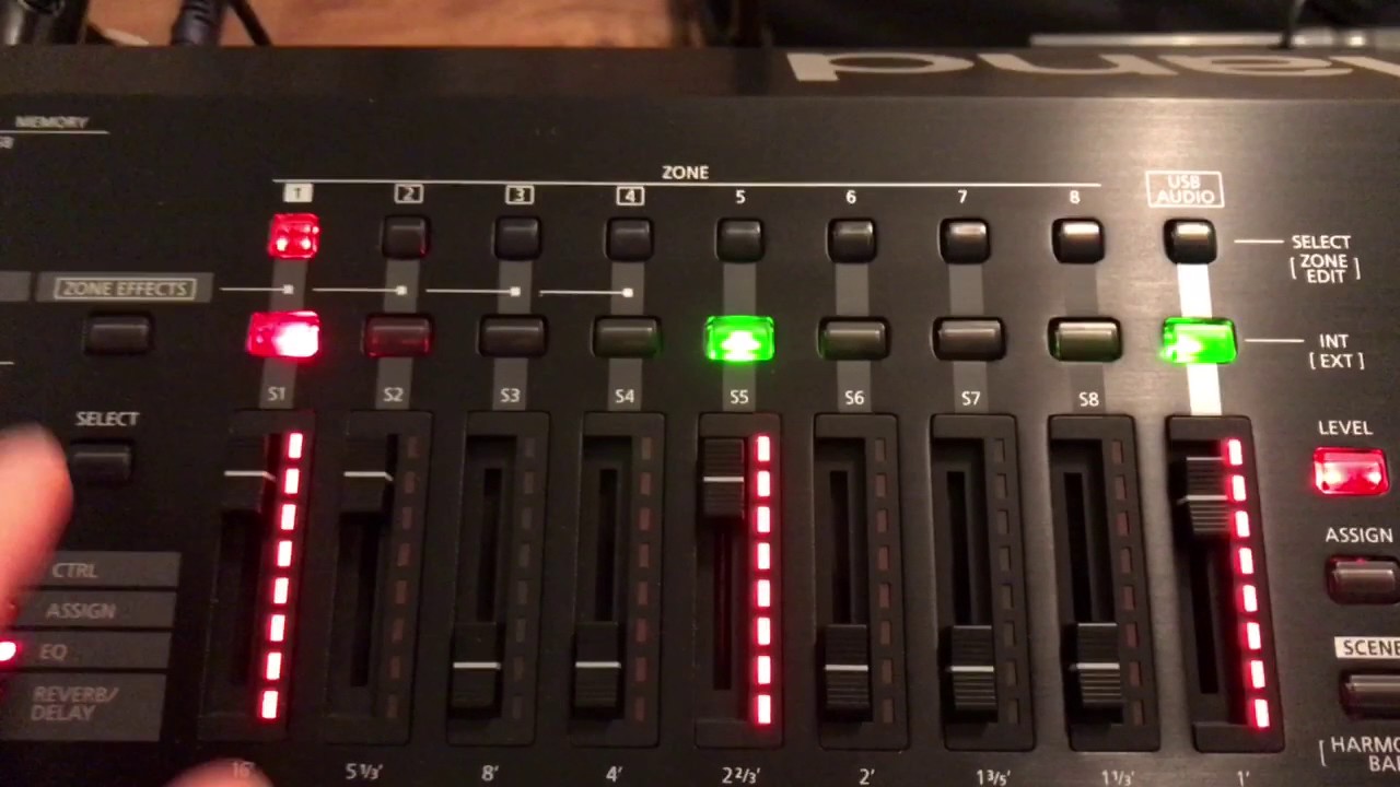 Roland RD-2000. How to transpose individual zones - YouTube