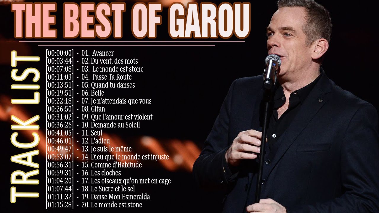 Garou Greatest Hits Album ♪ღ♫ Garou Album Complet 2024 - YouTube