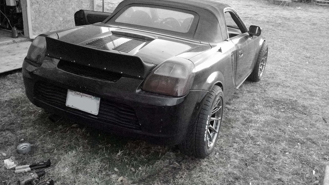 Project MR2-Spyder Rocket Bunny Ducktail WANG Install - YouTube