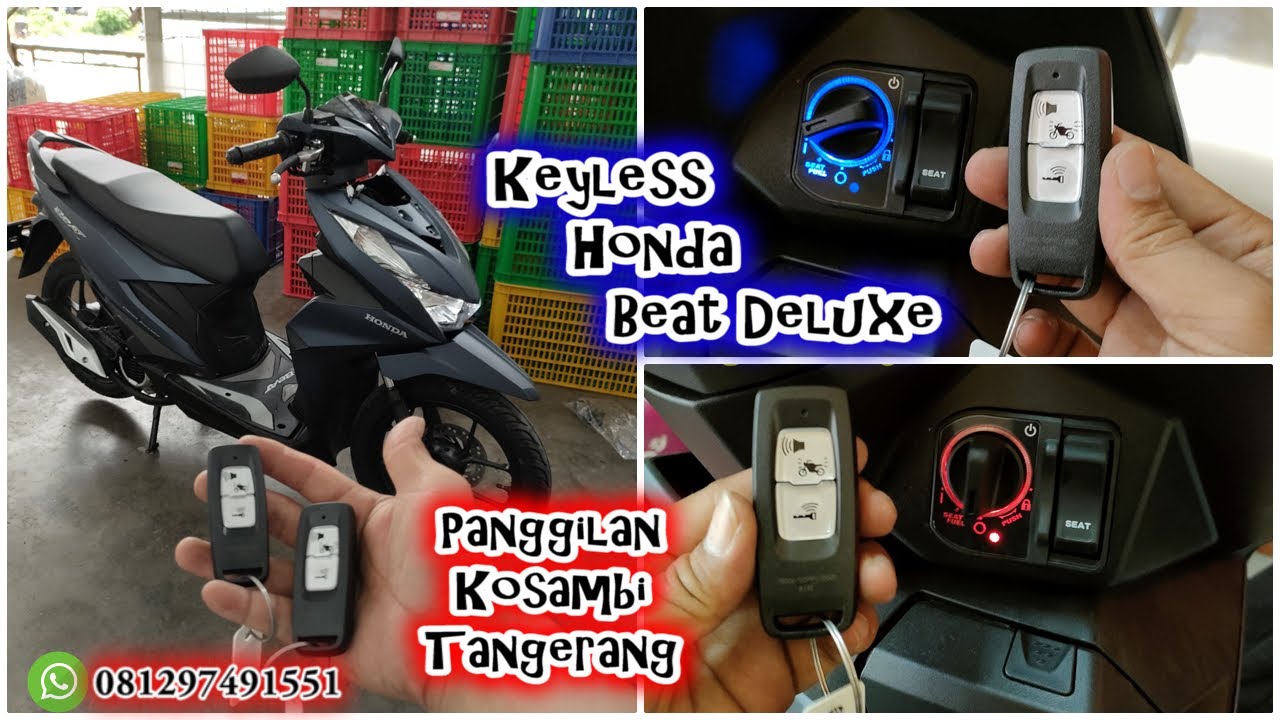 Pasang Keyless Honda BEAT DELUXE Pakai Keyless PnP Honda PCX 160 ...