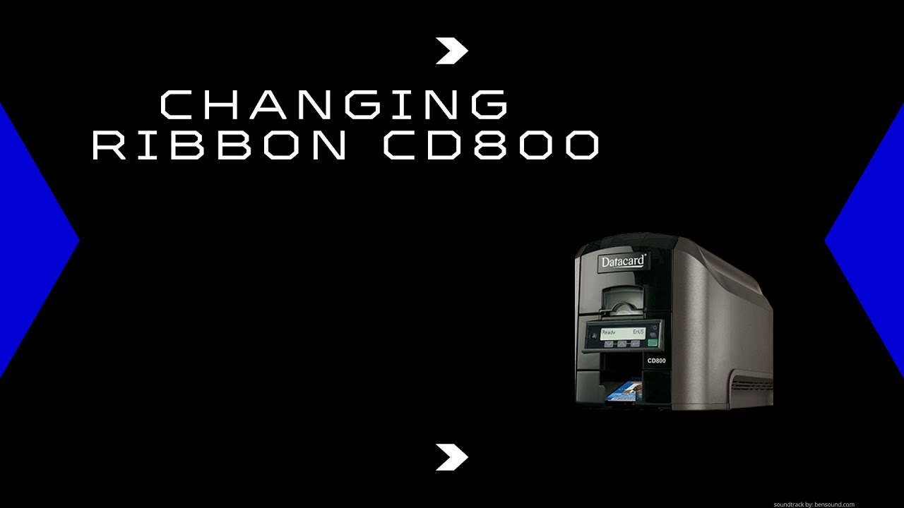 Changing Ribbon CD800 - YouTube