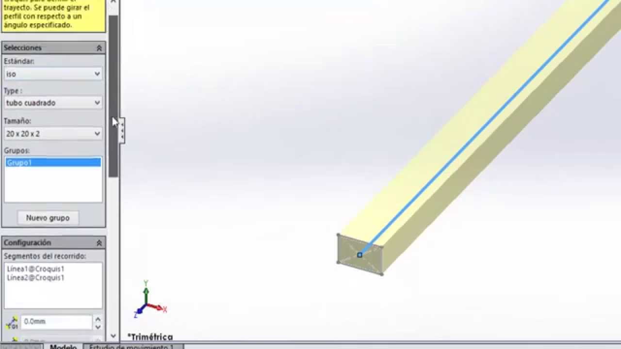 Simulacion en SolidWorks de esfuerzos en vigas - YouTube