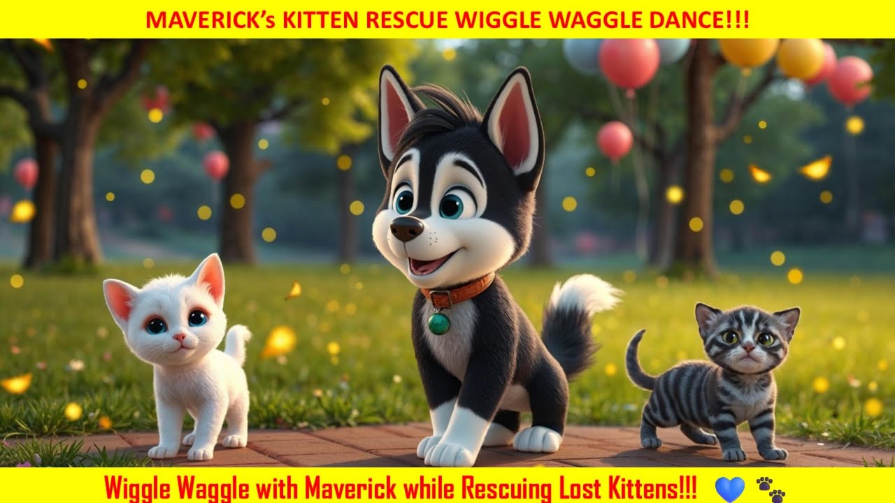 Maverick's Kitten Rescue Dance - A Heartwarming Tale of Wiggle Waggle ...