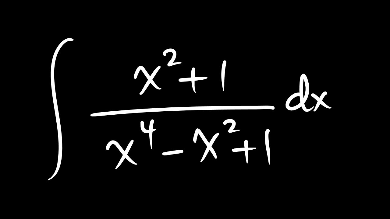 Integral Of x 2 1 x 4 x 2 1 Viral Math Problem YouTube