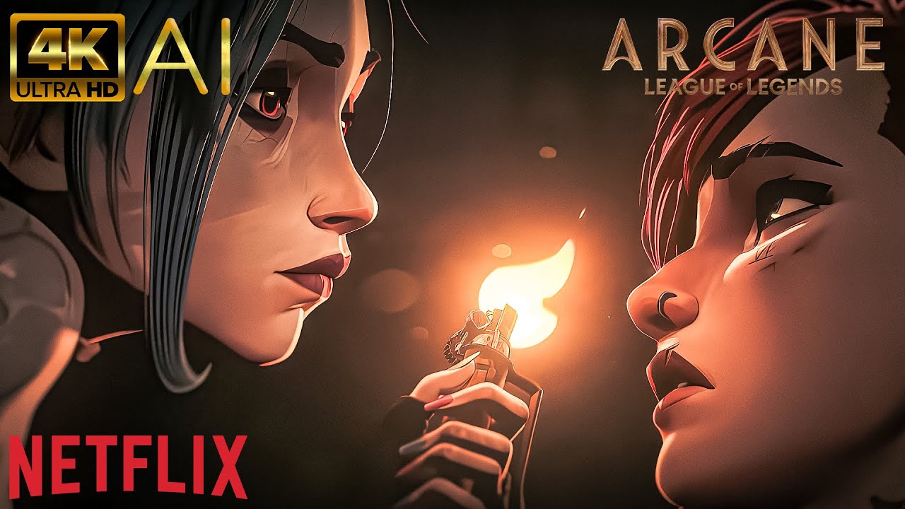 [4K AI] | Arcane | Jinx Interrogates Vi - "Dinner" Scene | UPSCALED ...