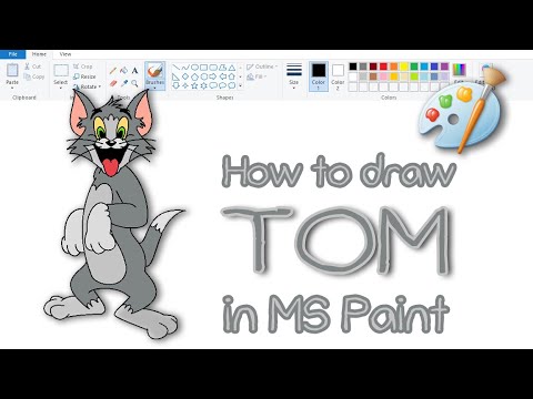 How to Draw Tom | MS Paint | Speed Paint | Tom and Jerry - YouTube
