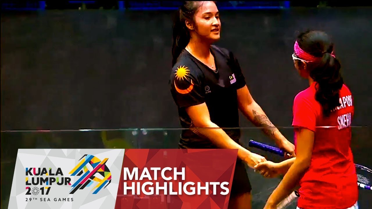 Squash Women's Singles Semi-Final 1 Highlights Singapore 🇸🇬 vs 🇲🇾 ...