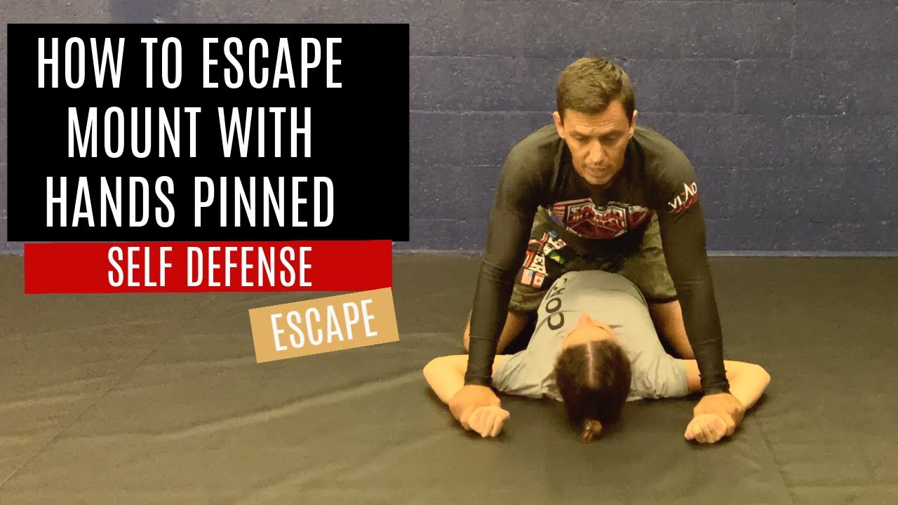 How To Escape Mount With Hands Pinned | Grappling University - YouTube