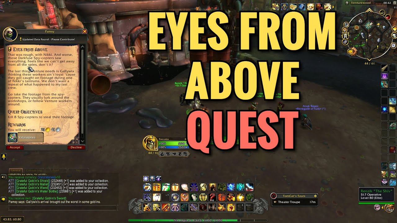 Eyes From Above Quest (WoW TWW) - YouTube