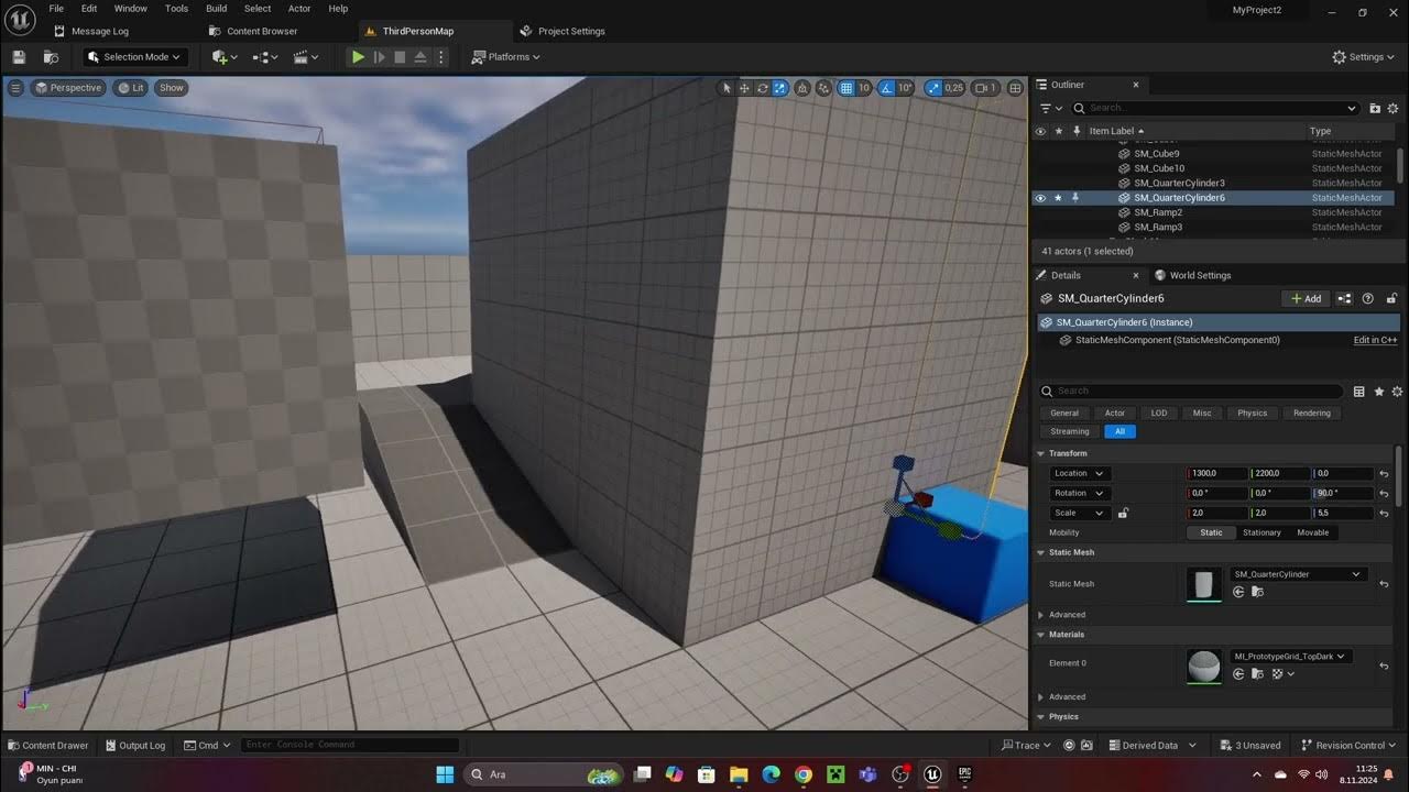Falling Platform with Camera Shake Tutorial / Unreal Engine 5 Platformer P.2 - YouTube