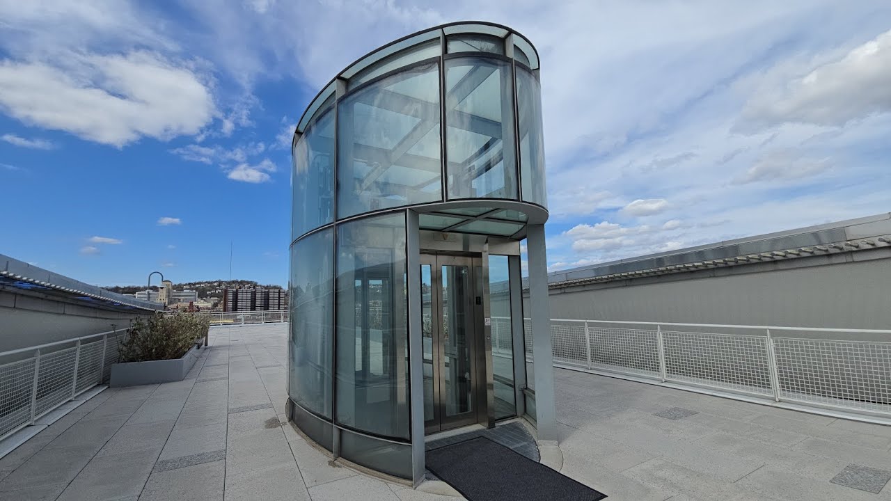 Insanely Cool Custom MEI Roped Holeless Hydraulic Elevator - YouTube