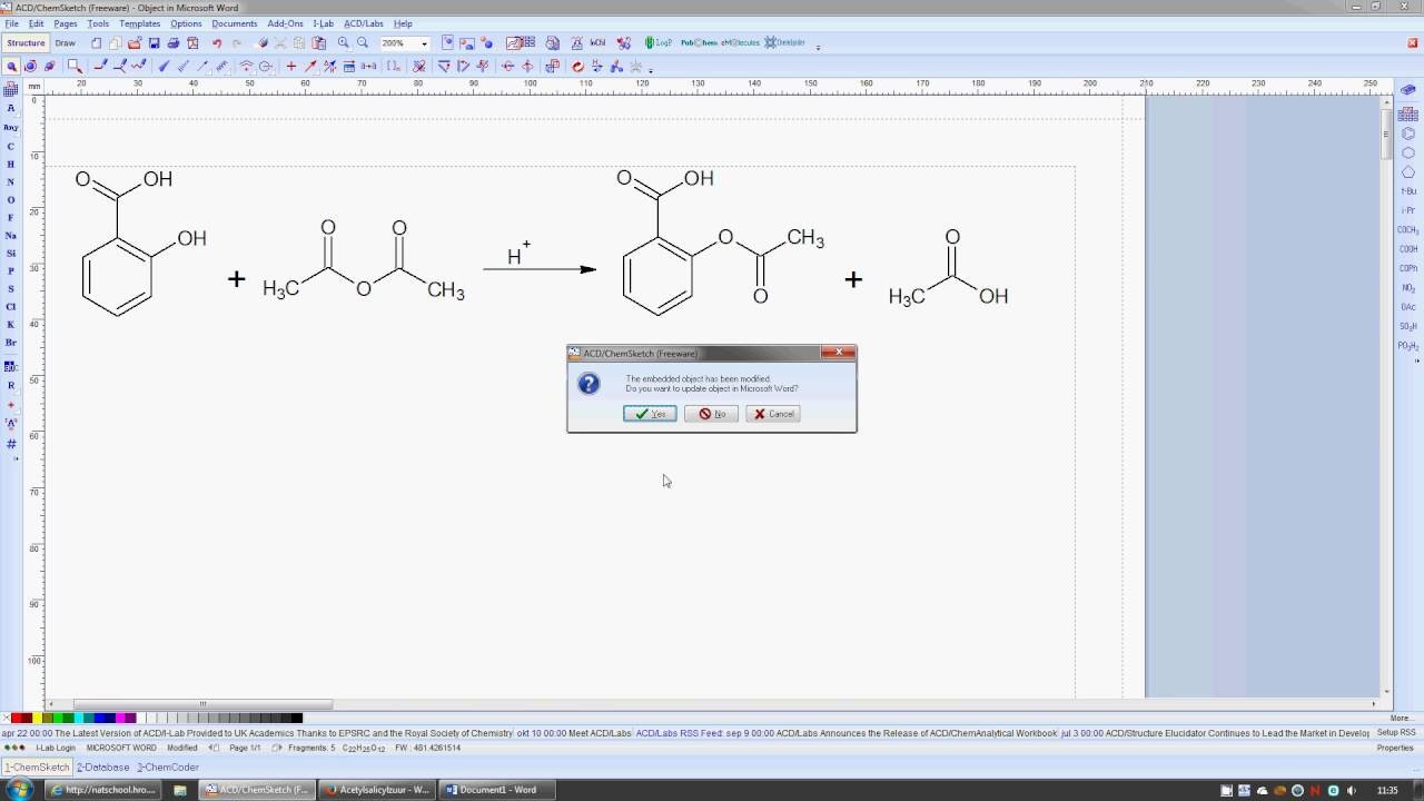 Chemsketch Introductie - YouTube