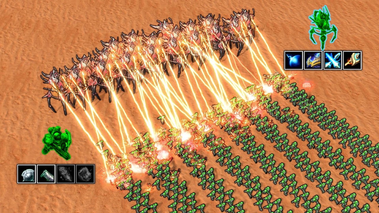 Can 20 Colossi take 1000 unupgraded Marines? - YouTube