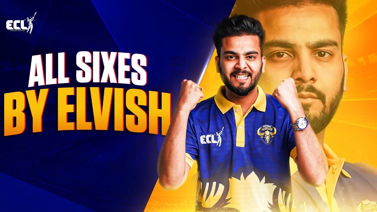 Elvish Yadav hitting big sixes | Every Six by Elvish in #ECL Season 1 ...