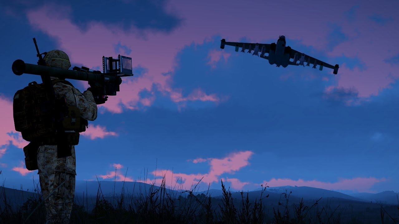 Su-25 Fighter Jet shot down by Stinger Missile - ARMA 3 Military ...