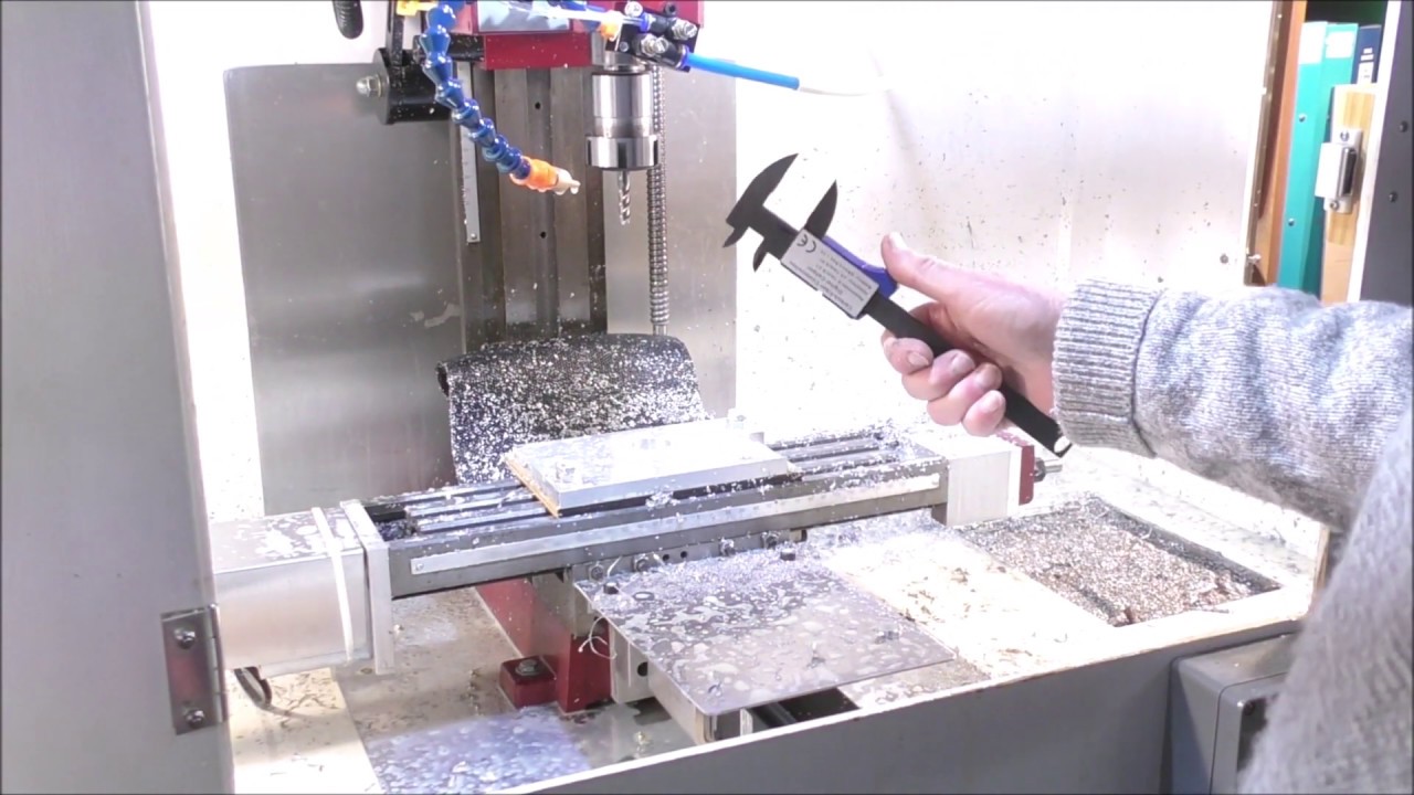 326 CNC X2 mini mill machining an X axis bracket 7 x 14 CNC mini lathe ...