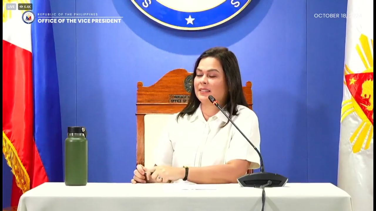VP SARA DUTERTE SHIMENET PRESSCON - YouTube